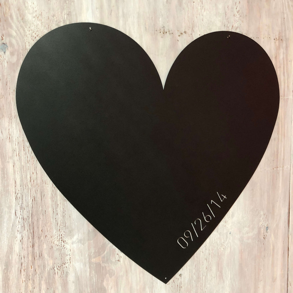Personalized Heart-Shaped Metal Magnet Display Board - Think Metal CNC ...