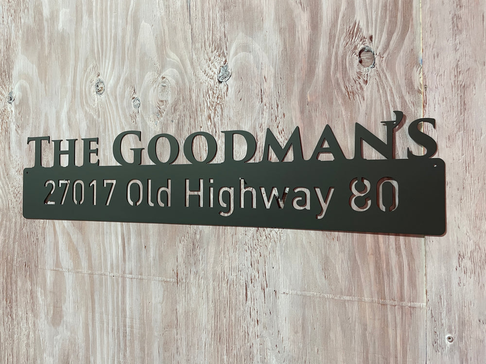 Family Name and Established Date or Address Sign - Think Metal CNC ...