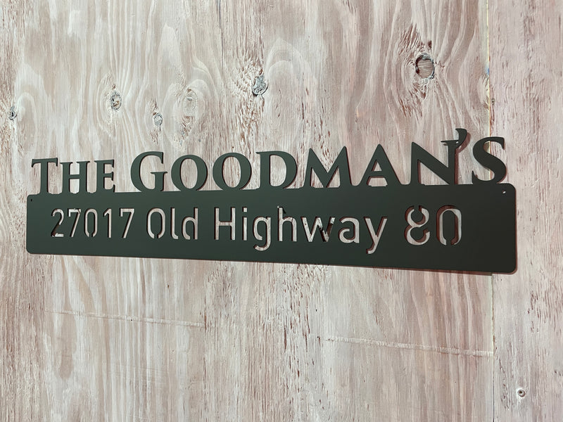 Family Name and Established Date or Address Sign - Think Metal CNC ...