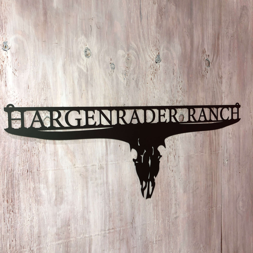 Custom Skull Sign, Metal Cow Skull Sign - Think Metal CNC – ThinkMetal