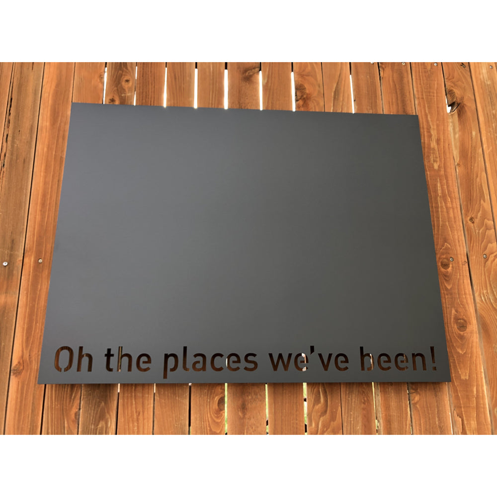 Oh the Places We've Been Magnet Board, Magnetic Display - Think Metal ...