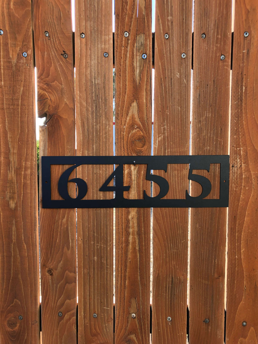 Horizontal House Numbers, Custom Metal House Numbers, Horizontal ...
