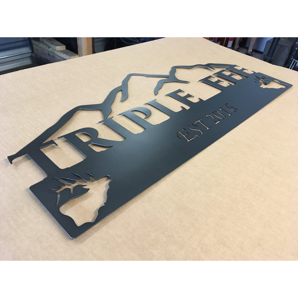 Elk Metal Sign, Metal Elk Sign, Established Wedding Sign - Think Metal ...