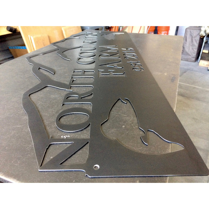 Metal Fish Sign, Fly Fishing Name Sign, Established Wedding Sign ...