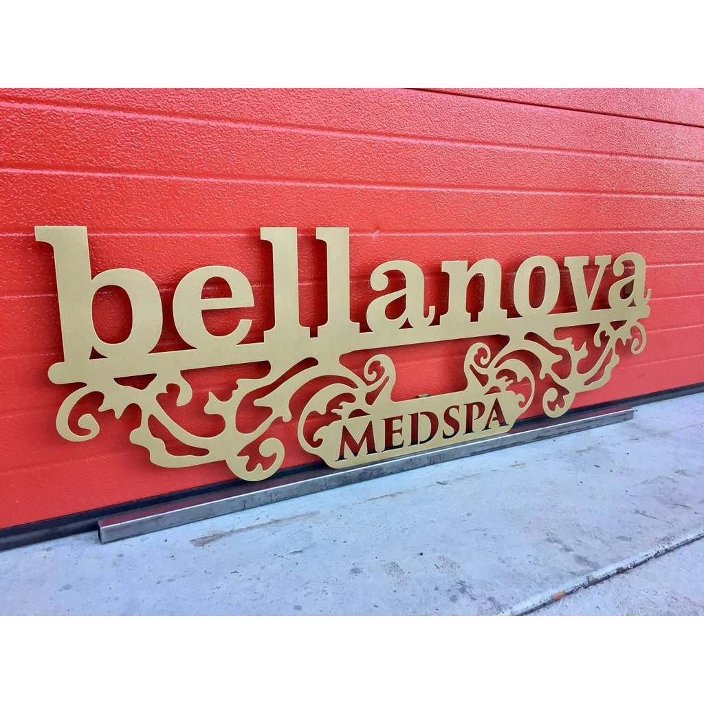 Metal Business Sign, Custom Metal Signs for Business - Think Metal CNC ...