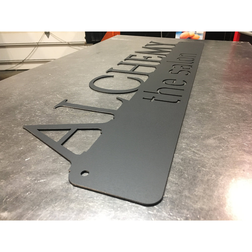 Name Address Sign, House Number Plate with Name - Think Metal CNC ...