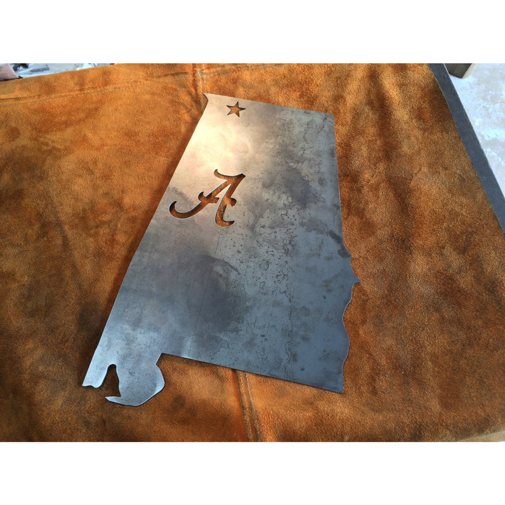 Alabama State Sign, Metal Alabama Sign - Think Metal CNC – ThinkMetal