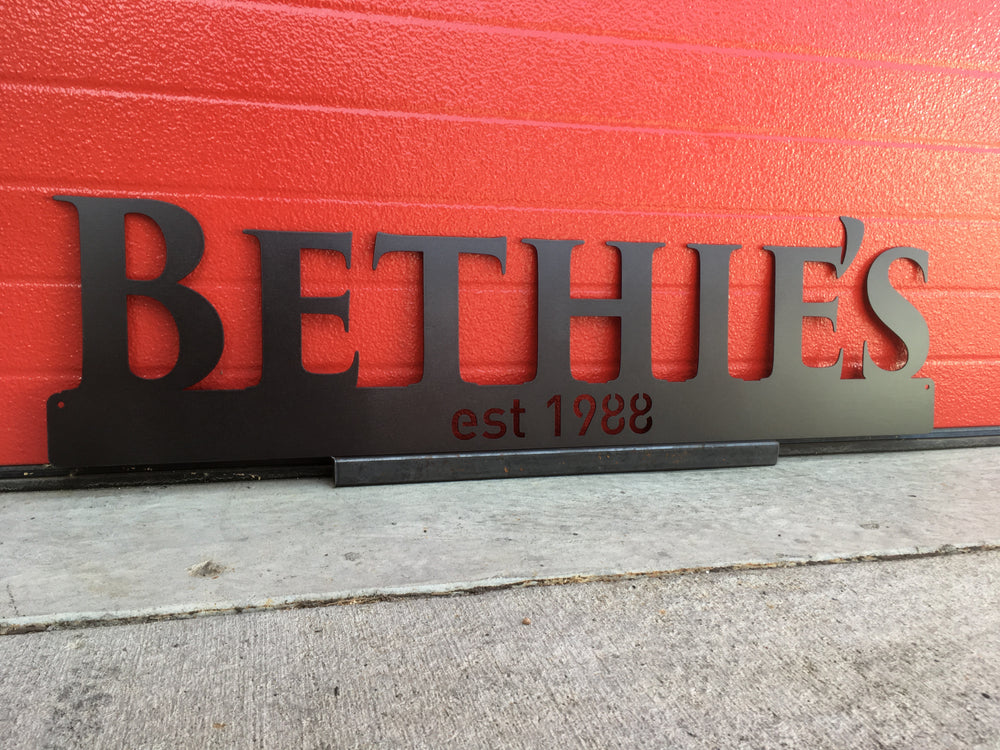 Family Name and Established Date or Address Sign - Think Metal CNC ...