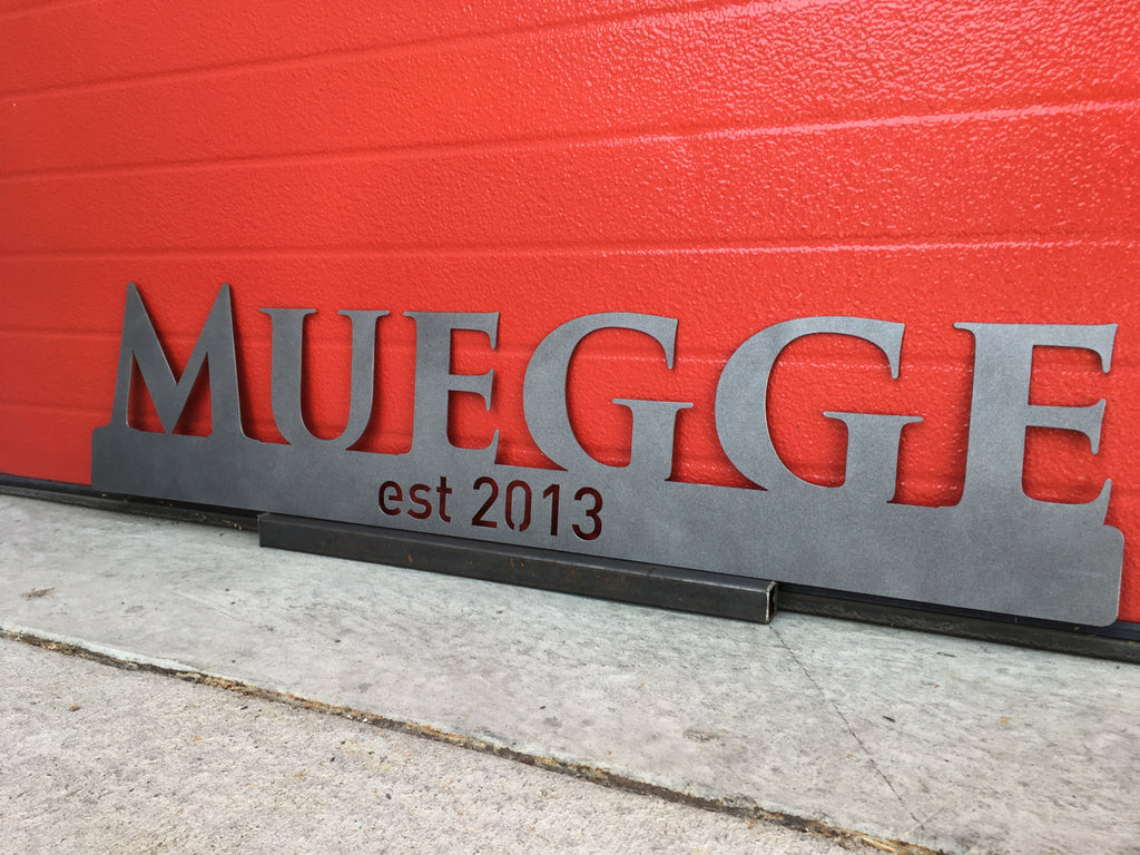 Family Name and Established Date or Address Sign - Think Metal CNC ...