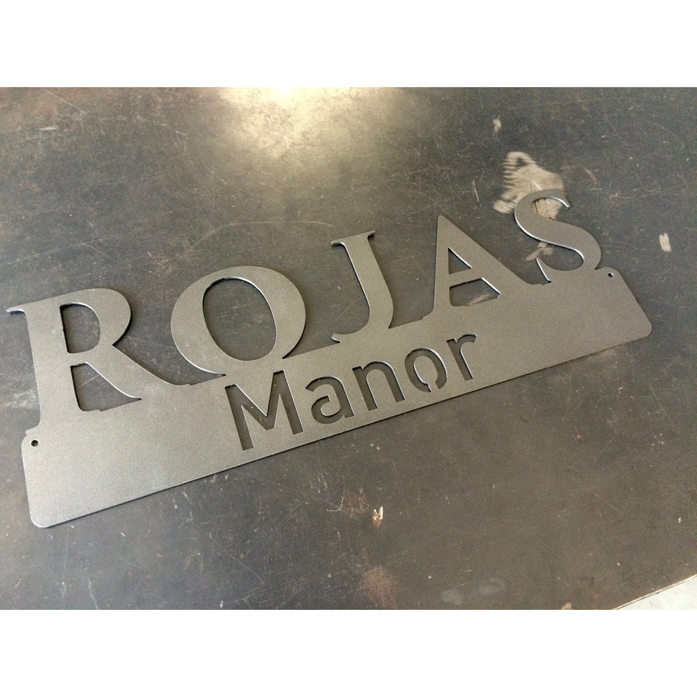 Family Name and Established Date or Address Sign - Think Metal CNC ...